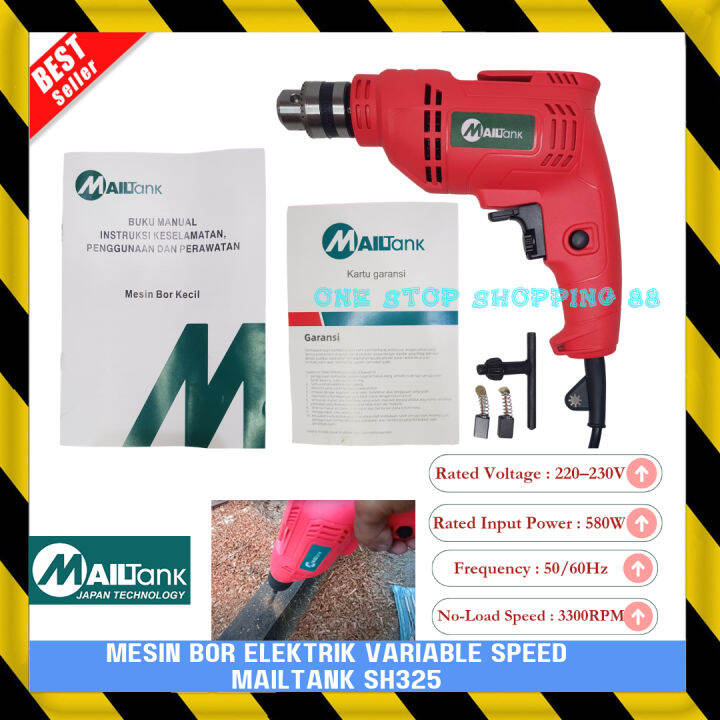 ALAT MESIN BOR TANGAN BESI KAYU LISTRIK BUKA BAUT MUR ROTARY STEEL WOOD ...