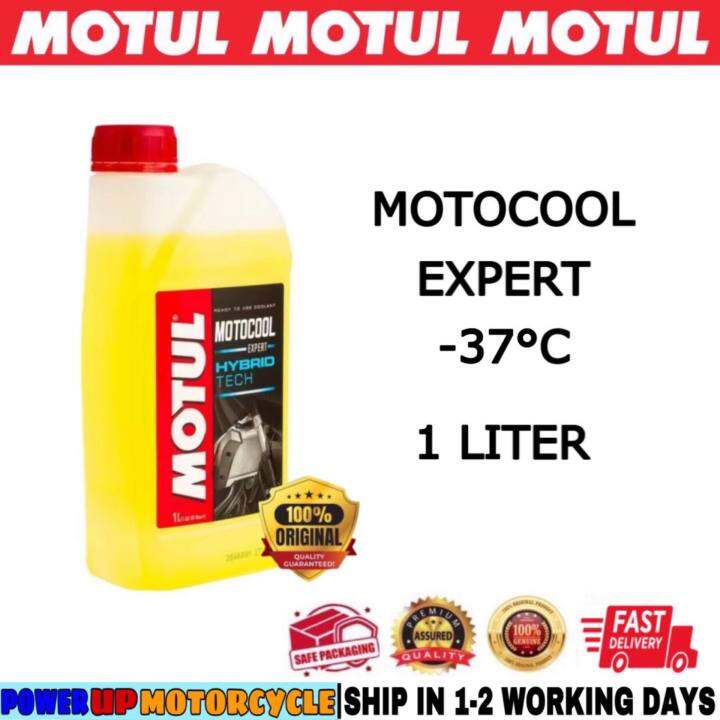 ORIGINAL MOTUL MOTOCOOL EXPERT HYBRID TECH ANTIFREEZE COOLANT -37°C 1L ...