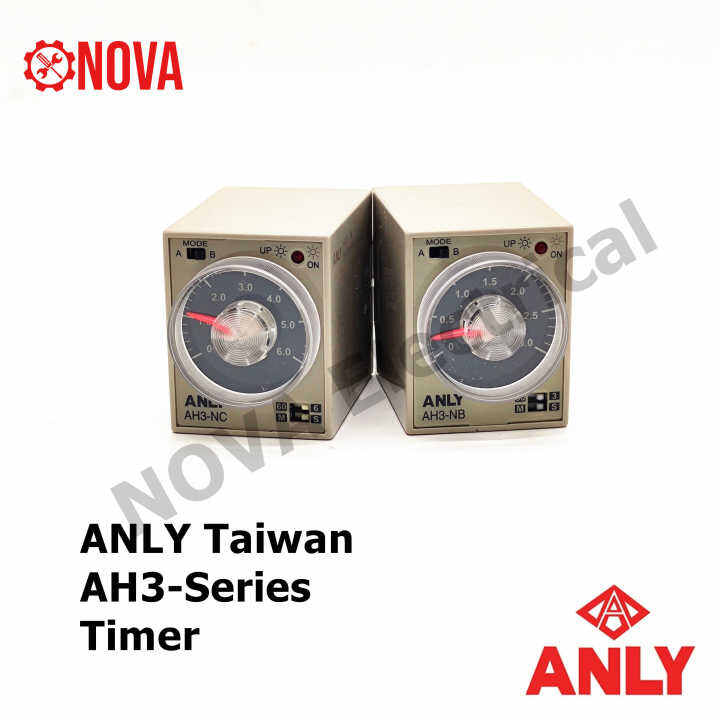 ANLY Taiwan AH3 Series Analog Timer AH3-NB AH3-NC AH3-RC with Socket ...