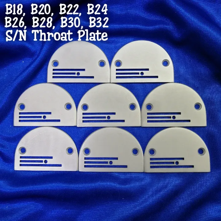 THROAT PLATE FOR SINGLE NEEDLE SEWING MACHINE KINDS: B18, B20, B22, B24 ...