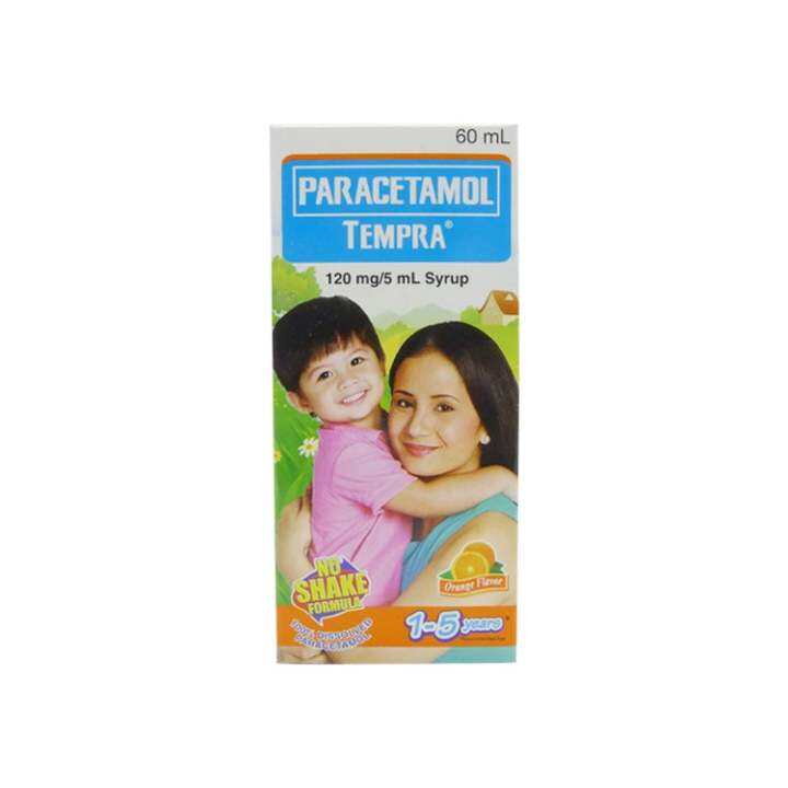 Tempra 120 mg / 5 ml Orange Flavor 60mL Syrup | Lazada PH