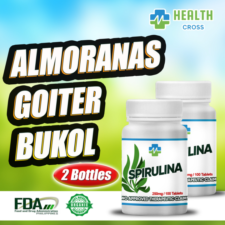 HealthCross Spirulina Tablets Bukol no More - Almoranas no More - 100 ...