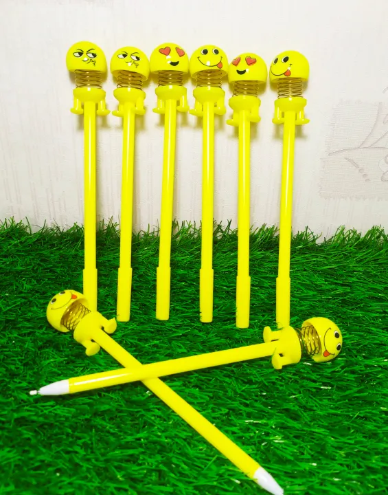 Pulpen Karakter Emoticon Kuning Per Lucu/Souvenir Pulpen springdol ...