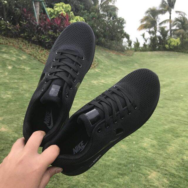(ขนาด36-45) ZOOM PEG ALL BLACK READY STOCK SPORT SHOES | Lazada.co.th