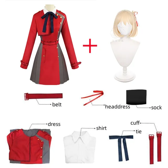 Anime Lycoris Recoil Cosplay Costume Nishikigi Chisato Inoue Takina ...