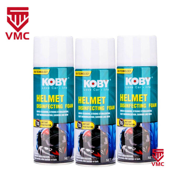 VMC Original Koby Helmet Disinfecting Foam Spray 450ml | Lazada PH
