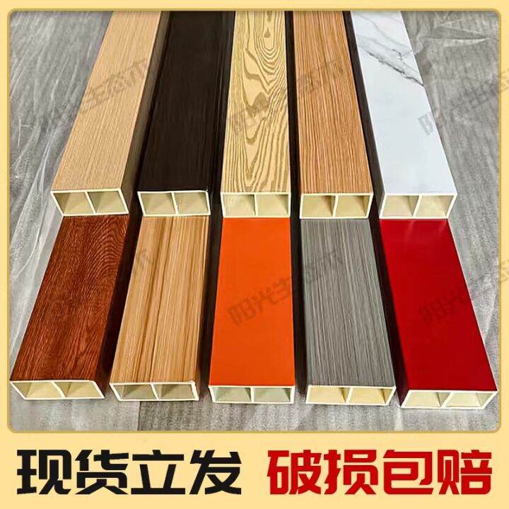 Ecological wood Fangtong partition column porch square timber ceiling ...