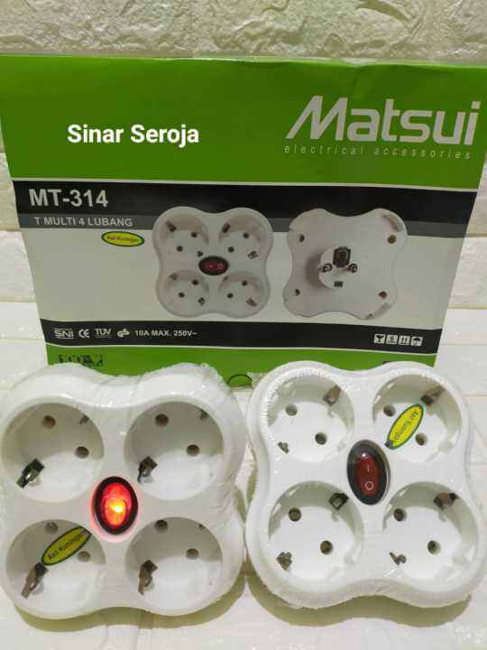 T Multi Colokan Listrik Lubang 4/Stop Kontak Out Bow 4 in 1 Switch ...
