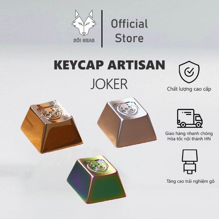 Keycaps Keycaps Keycap Keycap Artisan Joker Keycap วัสดุโลหะคุณภาพสูง ...