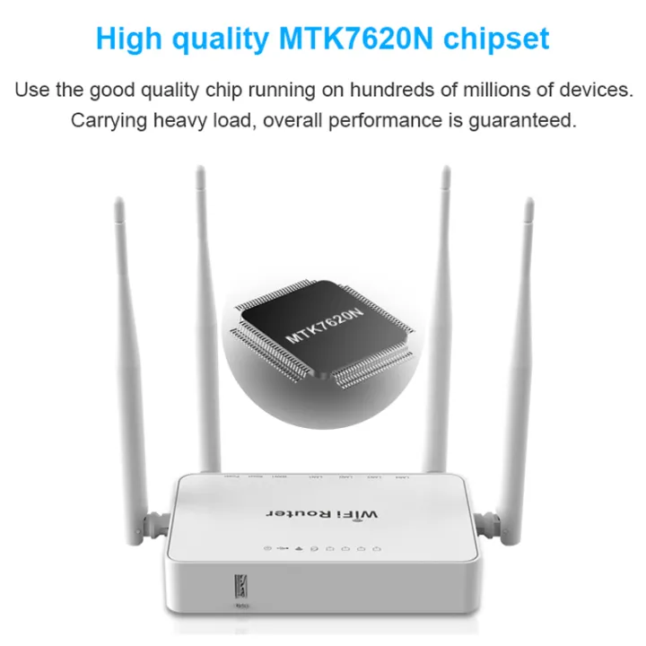 WE1626 Long Range Indoor Wireless Network 12V 1A Plug Router USB Port ...