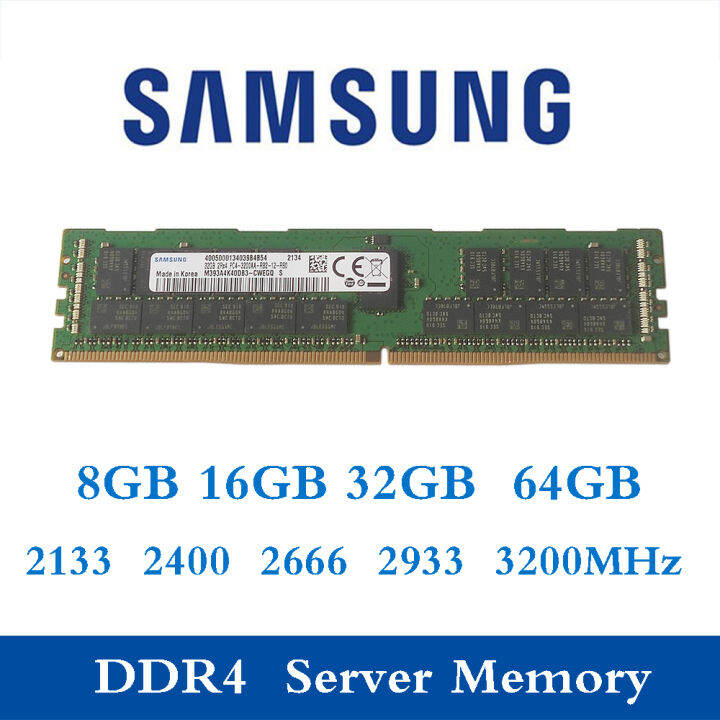 Original 8GB 16GB 32GB 64GB RAM DDR4 2133 2400 2666 2933 3200 Server Memory | Lazada PH