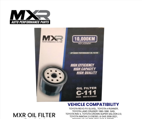 MXR OIL FILTER FOR TOYOTA GL GRANDIA | Lazada PH
