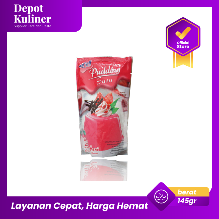 Nutrijell Pudding Susu Rasa Stroberi 145gr Strawberry Flavour | Lazada ...