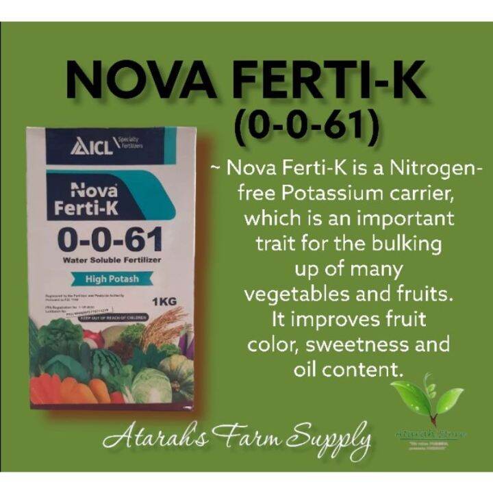 COD! Nova Ferti-K Water Soluble Foliar (0-0-61) 1kg | Lazada PH