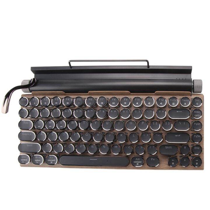 Retro Typewriter Keyboard Wireless Bluetooth Keyboard USB Mechanical ...