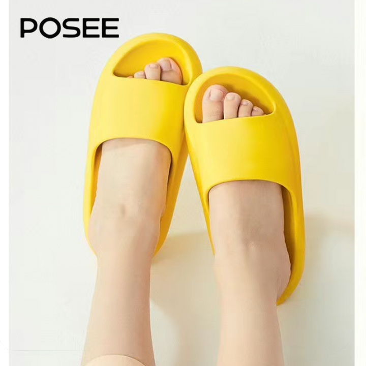 Posee รองเท้าแตะลําลอง พื้นหนา Slim Type Peep Toe 2022 รองเท้านิ่ม ...