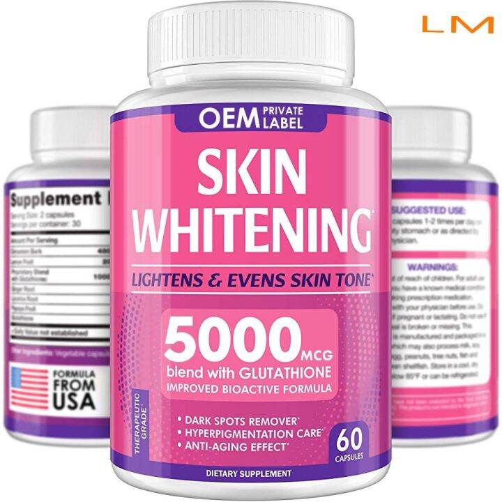 LM Relumins Whitening Capsules Glutathione 5000 MCG Health Beauty ...