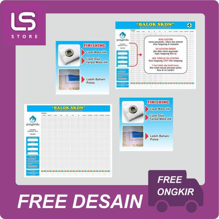 LSProject Spanduk / Banner Balok SKDN Posyandu | Lazada Indonesia