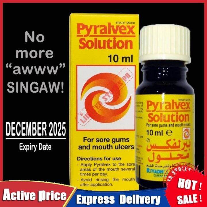 PYRALVEX SOLUTION 10ml for Sore Gums (Singaw) | Lazada PH