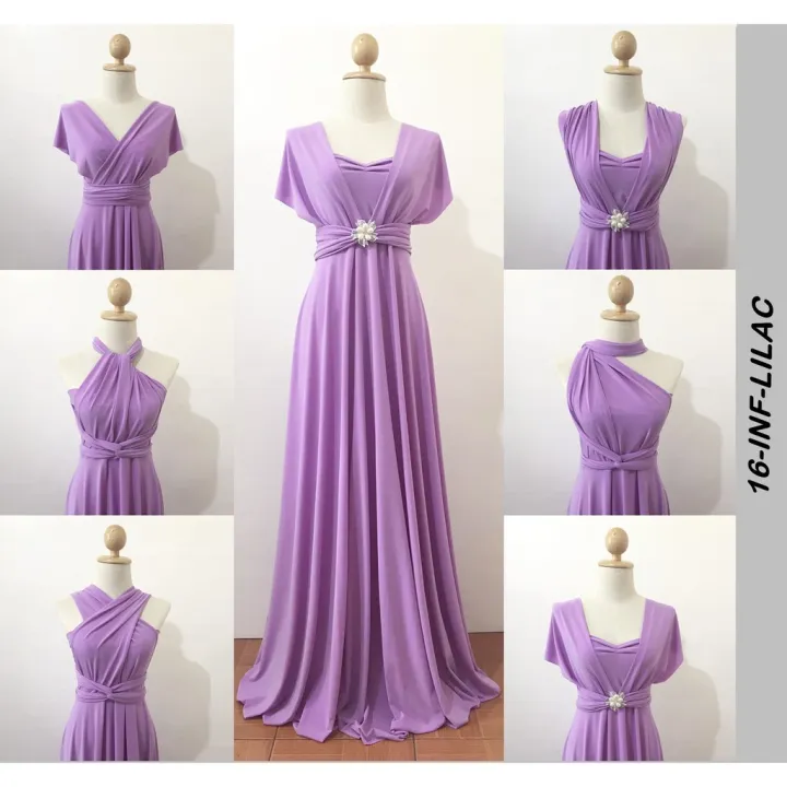 INFINITY DRESS LILAC COTTON SPANDEX TUBE ATTACHED | Lazada PH