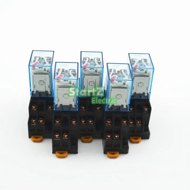 5Pcs Relay Omron LY2NJ 24V DC Small relay 10A 8PIN Coil DPDT With ...
