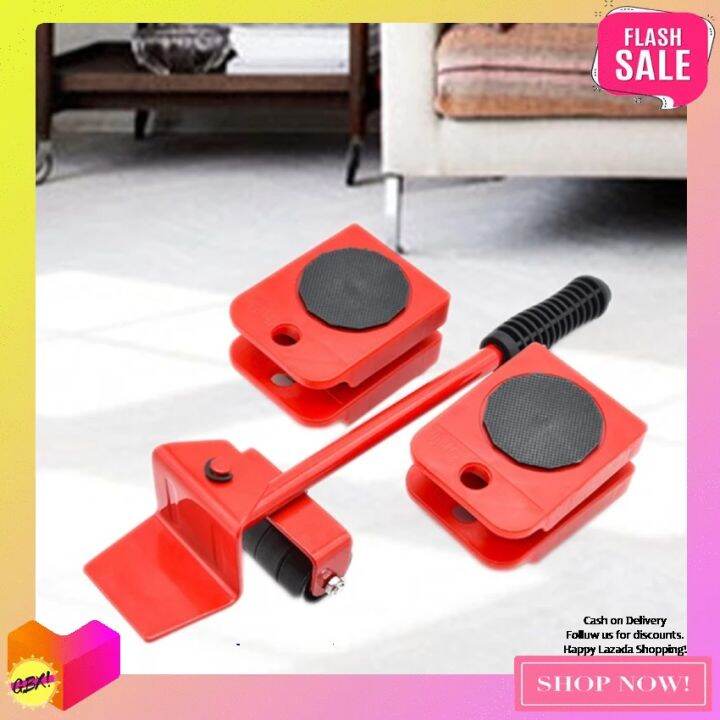 GBPH- Furniture Moving Tool Portable Lifter & 4 sliding based wheels ...