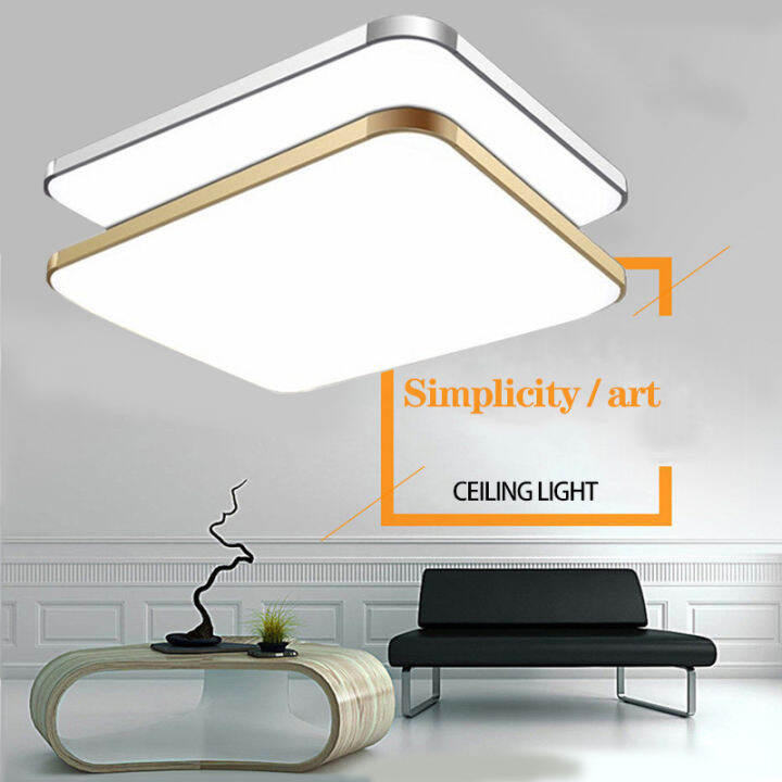 【PH Stock+COD】Modern LED Ceiling Light Ultra Thin Lamp PVC Lighting ...