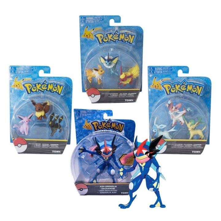 Genuine Tomy Pokemon Toys Action Pose Pocket Monster Collection Moncolle Ash Greninja Pikachu ...