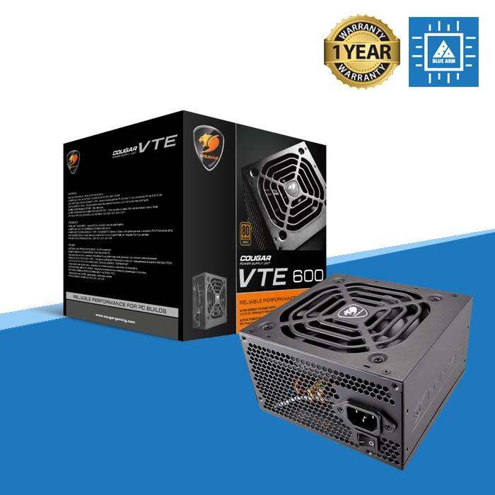 Cougar VTE600 80+ Bronze 600 Watt ATX Power Supply | Lazada PH