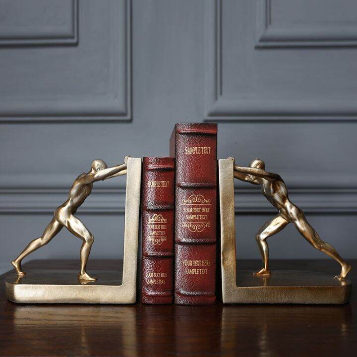 ที่คั่นหนังสือ 1เซต ยุโรปสไตล์ retro resin bookends double sports ...