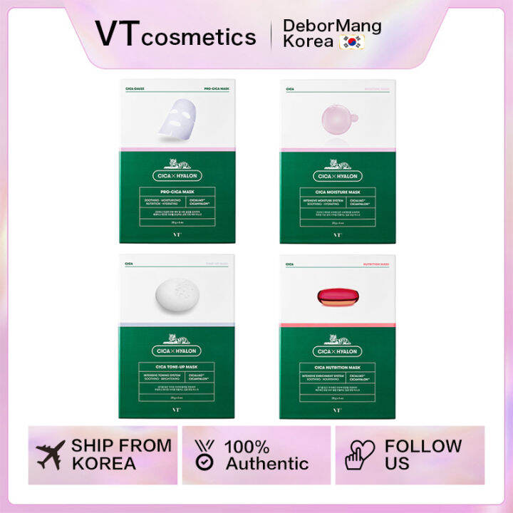 [VT COSMETICS] CICA Sheet Mask (6ea) 4 Types （Pro-CICA Mask CICA ...