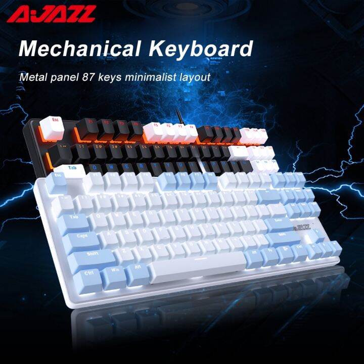 Ajazz AK40 87 Keys Gaming Mechanical Keyboard Mix Backlight Blue Red ...