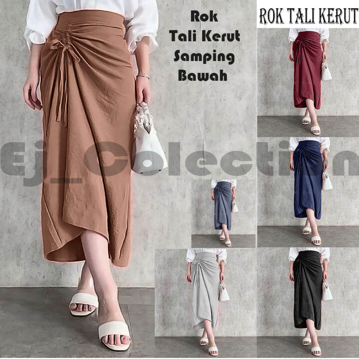 Rok Serut Tali Samping Wanita Dewasa Dan Remaja Terbaru Kekinian 2022 ...