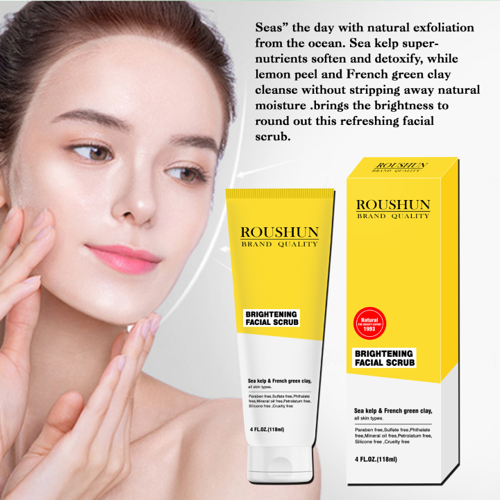 Roushun Brightening Facial Scrub 118ml. | Lazada.co.th