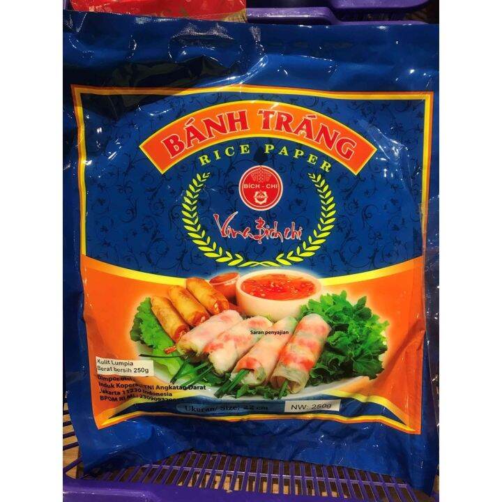 Rice Paper Roll Vietnam Kulit Lumpia Banh Trang Rice Paper 22cm ...
