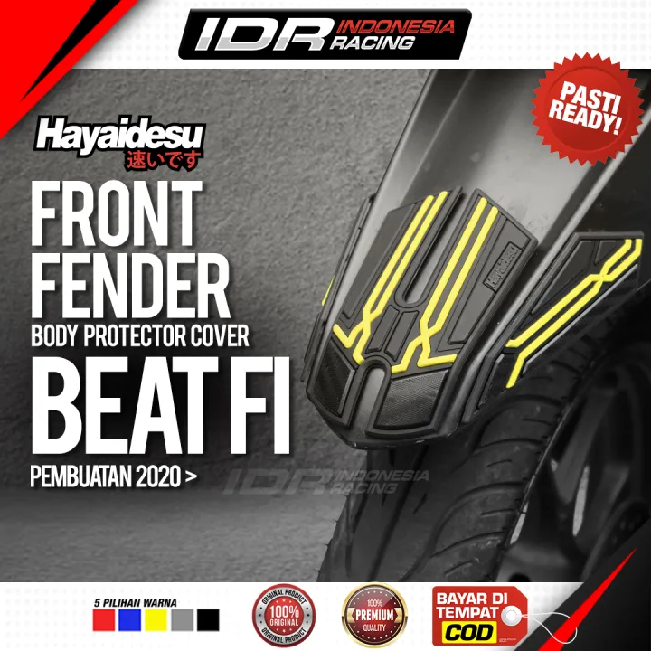 Hayaidesu BEAT New fi 2020-2022 Deluxe Front Fender Cover Body Protector Aksesoris Honda ...