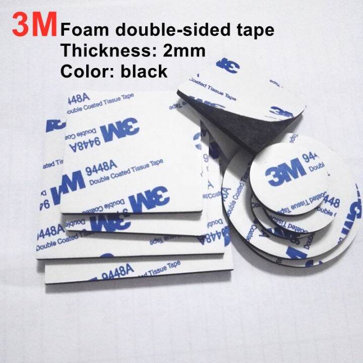 10pcs/lot 3M 9448A Black Double Sided Tape EVA Foam Pad Mounting Use Auto Car Decorative Article ...