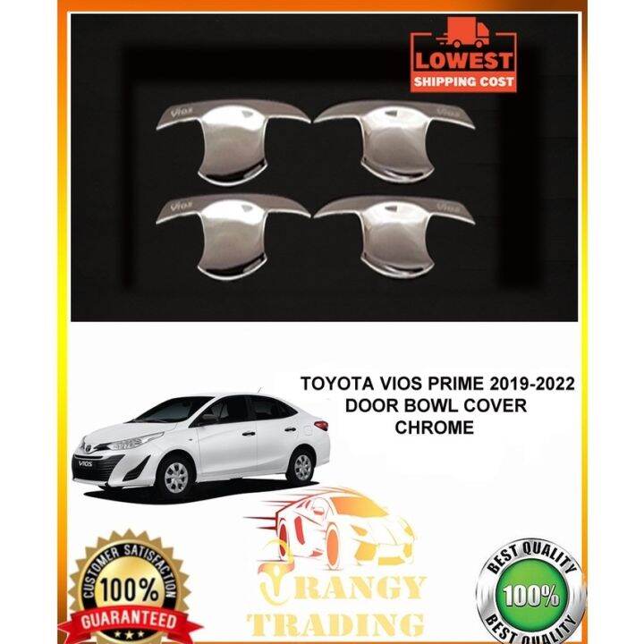 Toyota Vios 2019 to 2023 PRIME Door Bowl Cover Chrome 2020 2021 2022 ...