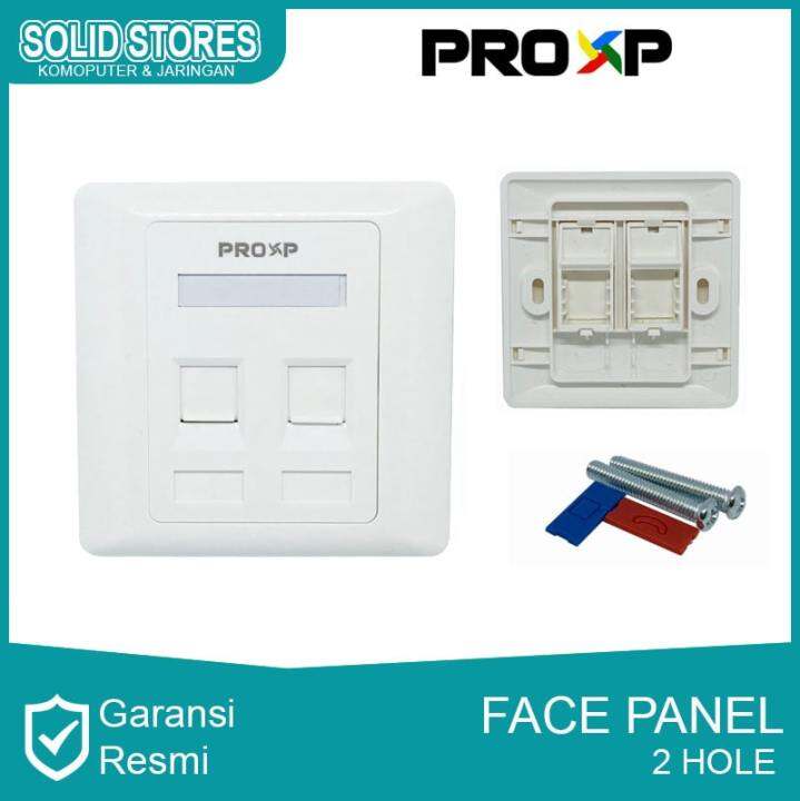 Face Plate Face Panel PROXP Face Panel 2 Hole - Kompatibel Modular jack ...