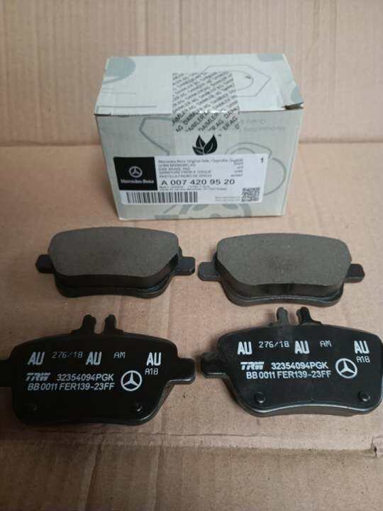 BRAKE PAD REAR A0074209520 MERCEDES-BENZ CLASS A, B, CLA, GLA, SLK NEW ...