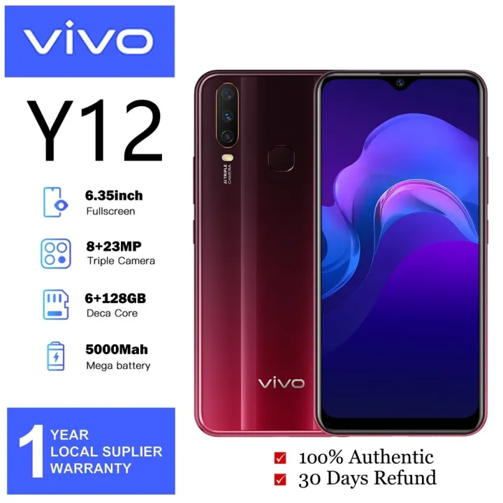 VIVO Y12 phone 6G 128G Smartphone Android cellphone original dual card ...