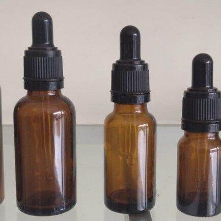 Paket 6 Botol Pipet Drop Warna Coklat Kaca 50 ml Tutup Segel Alat ...