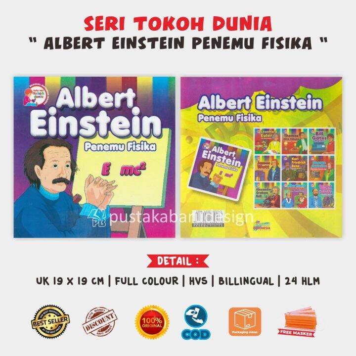 Seri Tokoh Dunia Albert Einstein Penemu FIsika - TK dan PAUD | Lazada ...