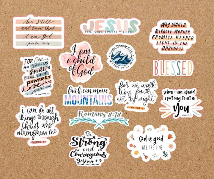 Bible Verse Laminated Vinyl sticker| Waterproof and Scratchproof for ...