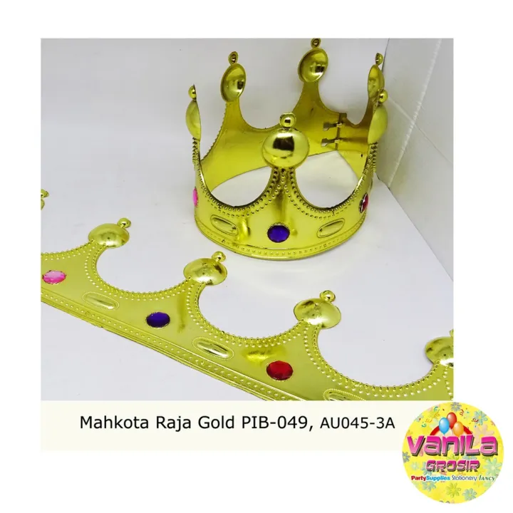Mahkota Raja Gold Silver/Mahkota Pesta Raja/Mahkota Ultah Raja Gold ...