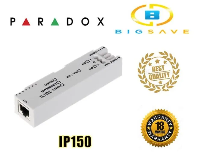 PARADOX IP150 INTERNET MODULE, WITH IP REPORTING CAPABILITY | Lazada