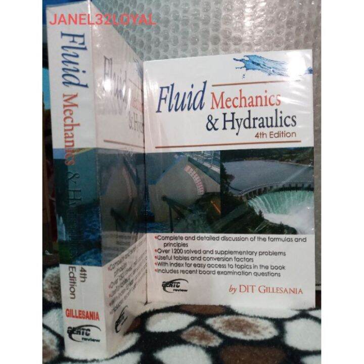 FLUID MECHANICS AND HYDRAULIC 4th edition | Lazada PH