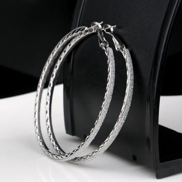 YWYK ห่วงพลอยเทียมคริสตัลแฟชั่น,ต่างหูทรงกลมแบบห้อยเครื่องประดับแฟชั่นสำหรับผู้หญิง | Lazada.co.th