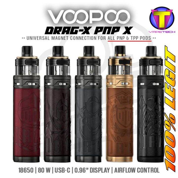 LEGIT VAPE MOD KIT Voopoo DRAG X PNP-X 80W Mod Pod Kit 5ml | Lazada PH
