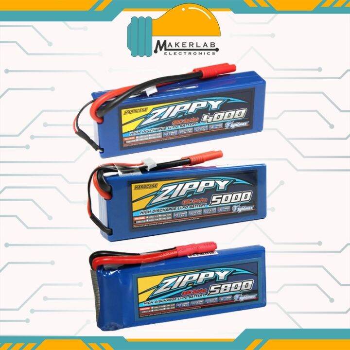 Zippy 4000mAh 5000mAh 5800mAh 7.4V 2S1P 30C Lithium Polymer LiPo Pack RC Battery | Lazada PH